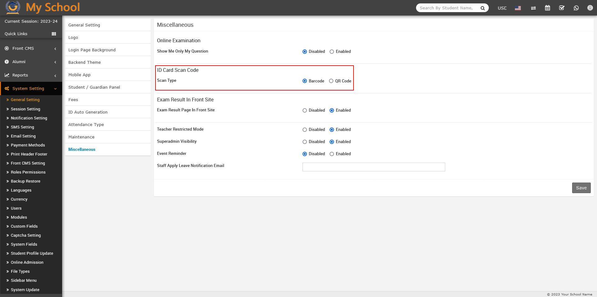 How to create staff/admin id card and show Barcode and QR Code on id ...